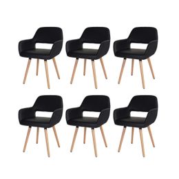 MCW ESSZIMMERSTUHL Schwarz 6er-Set