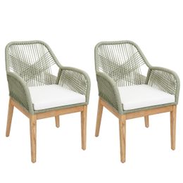 MCW GARTENSTUHL H56B Gr&uuml;n, Cremewei&szlig;