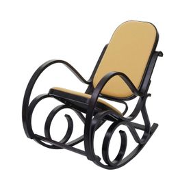 MCW SCHAUKELSTUHL Walnuss Dekor, Gelb