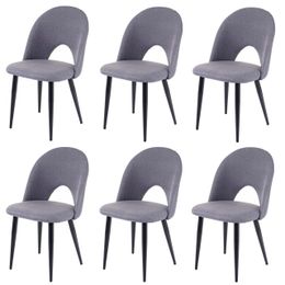 MCW ESSZIMMERSTUHL Grau 6er-Set