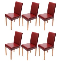 MCW ESSZIMMERSTUHL Rot, Braun 6er-Set