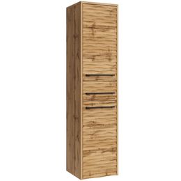 Badplaats BADEZIMMERSCHRANK Etna mit 2 T&uuml;ren Eiche - 30 x 35 x 130 cm