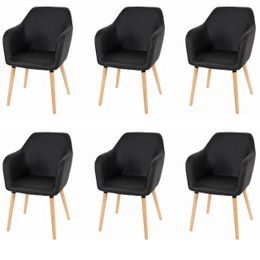 MCW ESSZIMMERSTUHL Schwarz 6er-Set