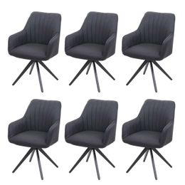 MCW ESSZIMMERSTUHL Anthrazit 6er-Set