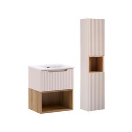 BADM&Ouml;BEL 51cm Riva 2er-Set Kaschmir