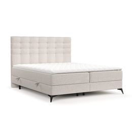 BOXBETT Niro 180/200 cm Hellbeig im Riva Stoff