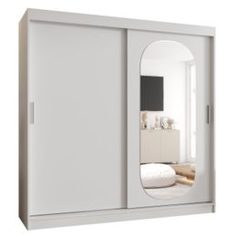 SCHIEBET&Uuml;RENSCHRANK mit Spiegel ROYAL 200/200/62 2-t&uuml;rig