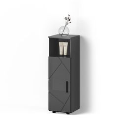 MIDISCHRANK Ronco Anthrazit Hochglanz 30 x 95 cm