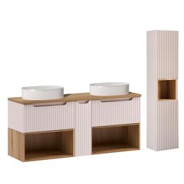 BADM&Ouml;BEL 140.4cm Riva 2er-Set Kaschmir