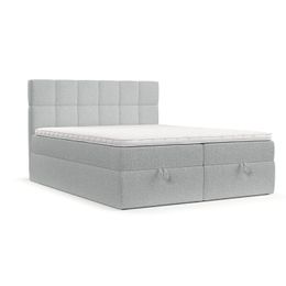 BOXBETT Savio 180/200 cm Hellgrau im Riva Stoff