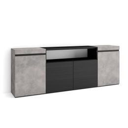 SIDEBOARD zementgrau, 200/35/75cm