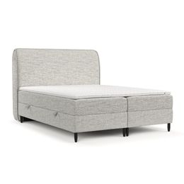 BOXBETT Lunaro 200/200 cm Hellgrau im Modesto Stoff