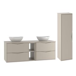 BADM&Ouml;BEL 140.6cm Ellie 2er-Set Kaschmir