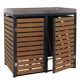 MCW M&Uuml;LLTONNENVERKLEIDUNG Teak Dekor