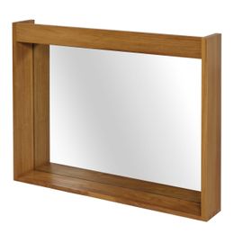 MCW TEAK-WANDSPIEGEL Braun
