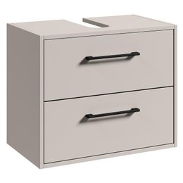 Badplaats WASCHBECKENUNTERSCHRANK Florence 2 Schubladen Cashmere - 60 x 35 x 47 cm