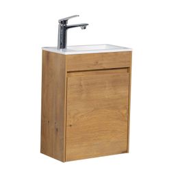 Badplaats G&Auml;STE-WC-M&Ouml;BELSET Sinta 2 Teile Eiche - 40 x 22 x 54 cm