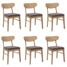 MCW ESSZIMMERSTUHL Beige, Taupe 6er-Set