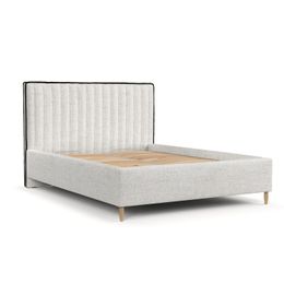 POLSTERBETT Aria 160/200 cm Creme im Neve Stoff