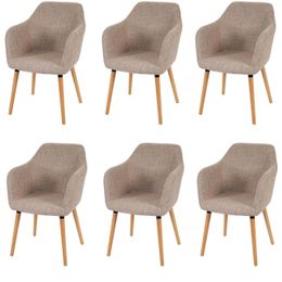 MCW ESSZIMMERSTUHL Beige, Grau 6er-Set