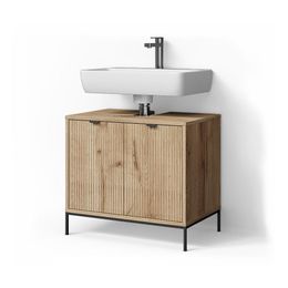 WASCHTISCHUNTERSCHRANK ATERNO Viking Oak 70 x 63 cm mit 2 T&uuml;ren