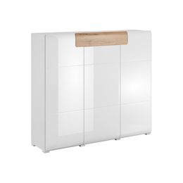 SIDEBOARD Jules Wei&szlig; und Holz