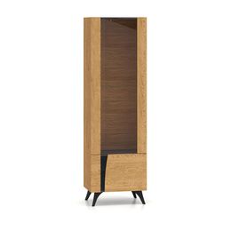 VITRINE Soah Holz und Schwarz