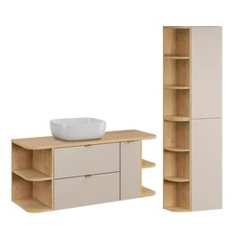 BADM&Ouml;BEL 120.4cm Azel 2er-Set Kaschmir