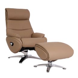 MCW RELAXSESSEL MIT HOCKER taupe