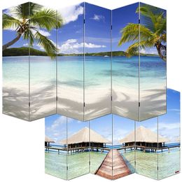 MCW FOTO-PARAVENT Blau, Beige