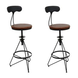 MCW BARHOCKER Schwarz 2er-Set