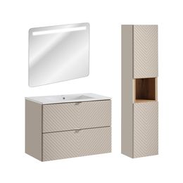 BADM&Ouml;BEL 80cm Manoa 2er-Set Kaschmir