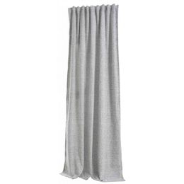 gardinenbox VORHANG CHENILLE MONTANA HxB 245x140 cm Wei&szlig; Schwarz