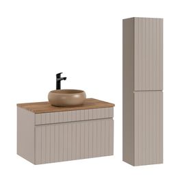 BADM&Ouml;BEL 80.4cm Zelie 2er-Set Kaschmir