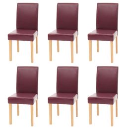 MCW ESSZIMMERSTUHL Rot 6er-Set