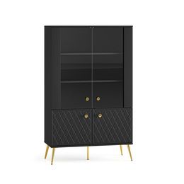GESCHIRRSCHRANK Mano&eacute; Schwarz