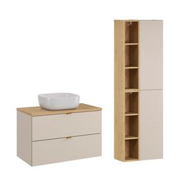 BADM&Ouml;BEL 80.6cm Azel 2er-Set Kaschmir