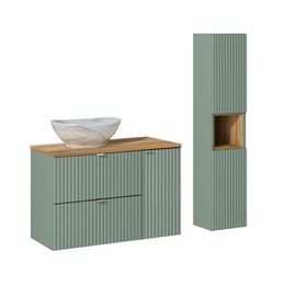 BADM&Ouml;BEL 90.4cm Jade 2er-Set Gr&uuml;n