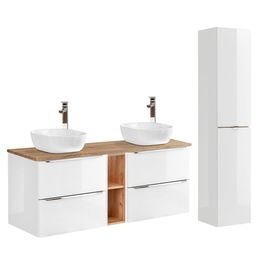 BADM&Ouml;BEL 140.4cm April 2er-Set Wei&szlig;