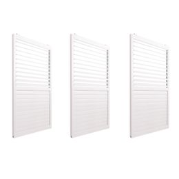MCW SCHIEBET&Uuml;R F&Uuml;R PERGOLA 3ER-SET Wei&szlig; 3er-Set-Set