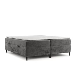 BOXBETT Theo 160/200 cm Stahl im Lotta Stoff