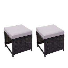 MCW HOCKER Schwarz 2er-Set