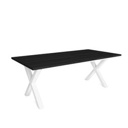 ESSTISCH f&uuml;r 10 G&auml;ste, schwarz, 194/90/75cm