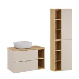 BADM&Ouml;BEL 80.6cm Azel 2er-Set Kaschmir