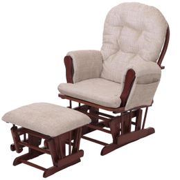 MCW RELAXSESSEL Cremewei&szlig;, Braun