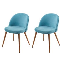 MCW ESSZIMMERSTUHL T&uuml;rkis 2er-Set