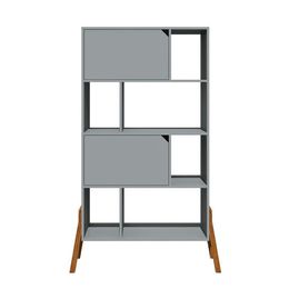 B&Uuml;CHERREGAL Grau