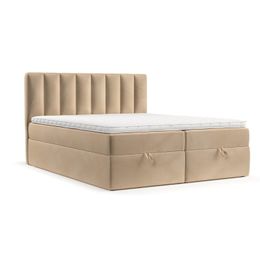 BOXBETT Lusso 140/200 cm Beige im Kronos Stoff
