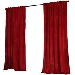 gardinenbox VORHANG 2ER SET MILANO HxB 280x135 cm Rot