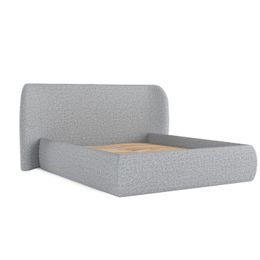 POLSTERBETT Bellano mit Stauraum 180/200 cm Grau im Riva Stoff